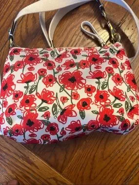Bags | Coach Poppy Floral Print Pocket Swing Bag Euc Coa | Poshmark